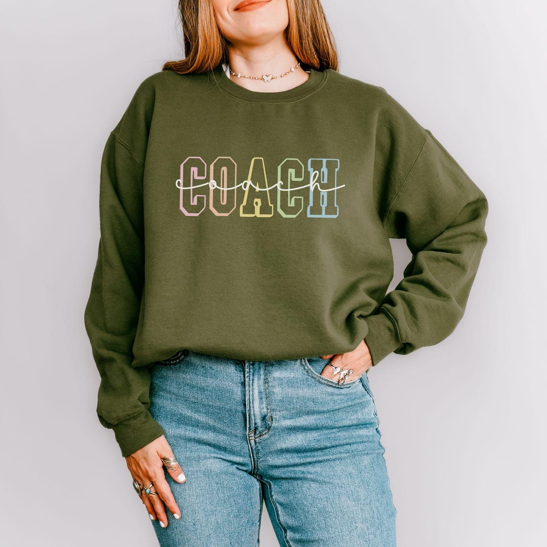 Coach Sweatshirt Coach Gift Trendy Sweatshirt Women Aesthetic ...