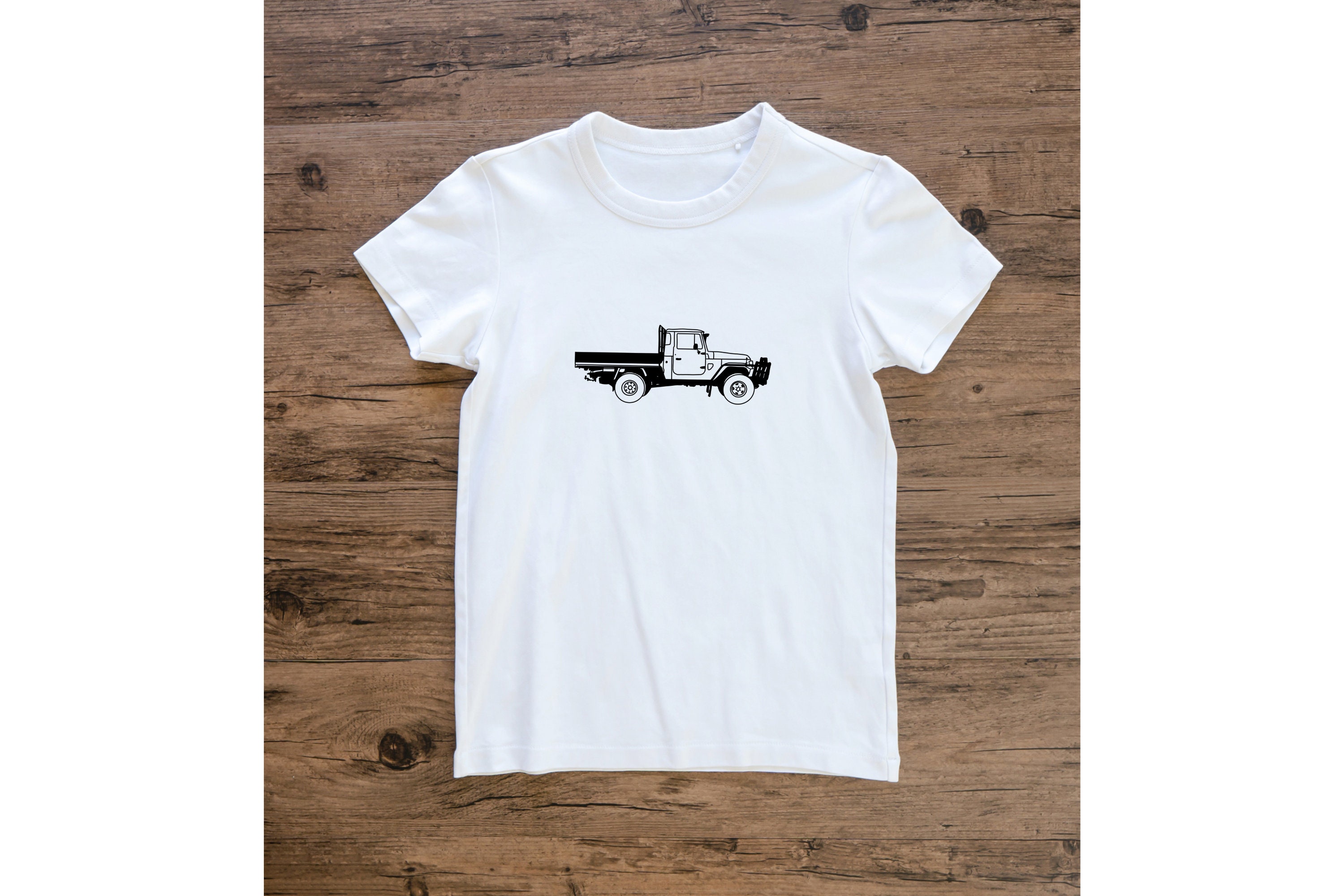 Toyota 40 Series Land Cruiser Ute Cut File FJ40 Outline Vintage 4x4 ...