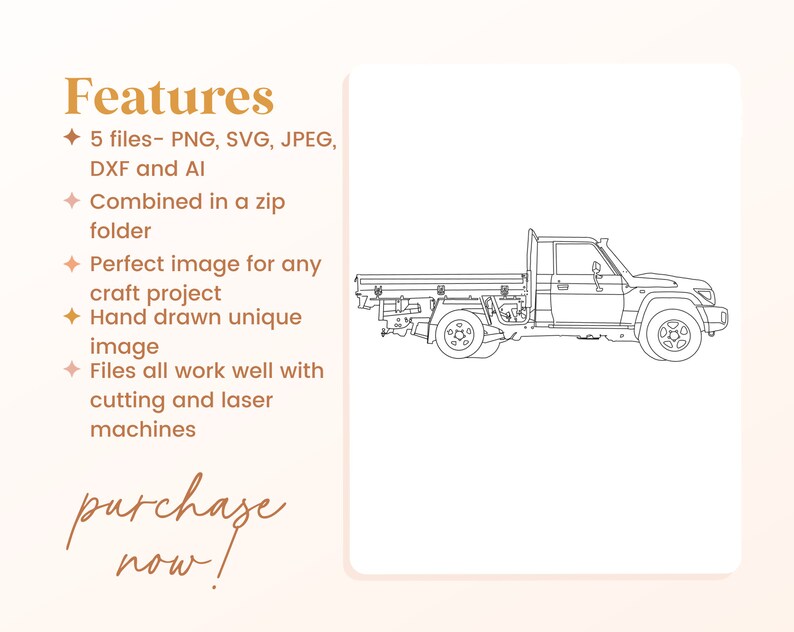 79 Series Toyota Land Cruiser Cut and Laser File Digital Download ...