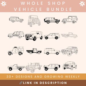 Toyota 40 Series Land Cruiser Cut File FJ40 Outline Vintage 4x4 Truck ...