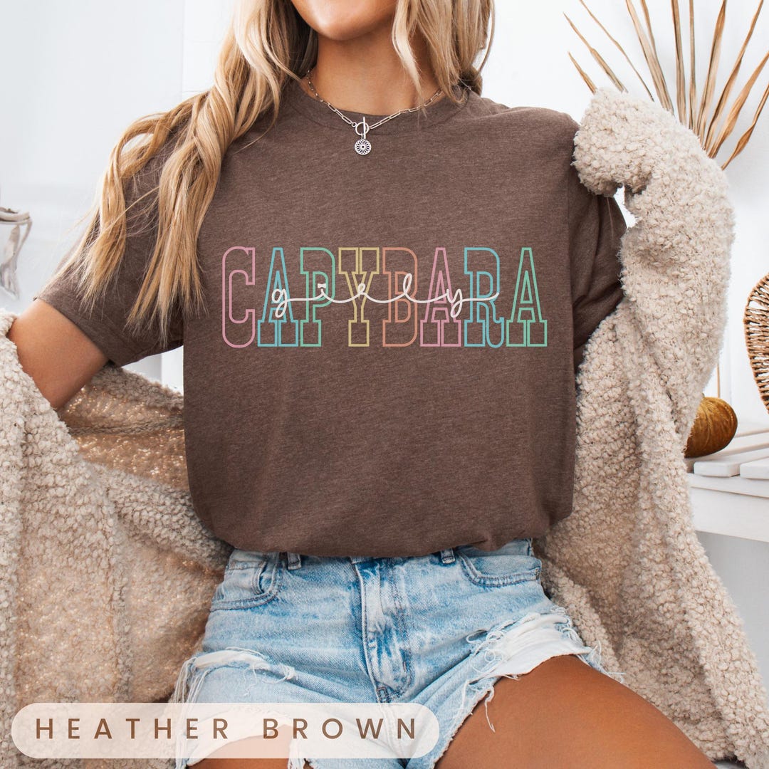 Capybara Shirt Capy Tshirt Cappy Tee Capybara Crewneck Capybara Jibbitz ...