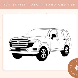 Land Cruiser 300 SVG PNG Outline Toyota - Etsy Australia