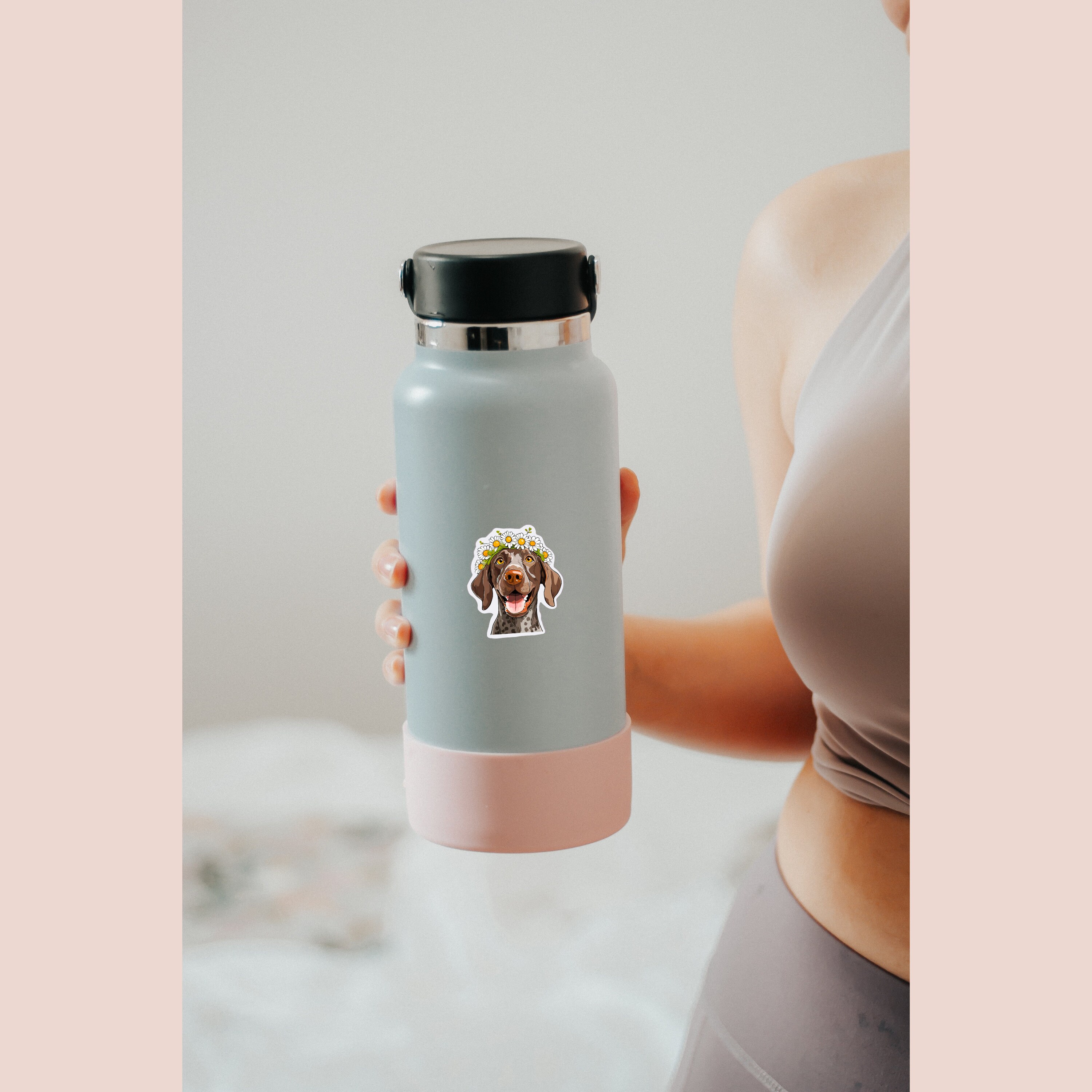 GSP Floral Sticker Pack German Shorthaired Pointer Die Cut Vinyl ...