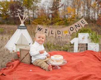 First 1st One Year Birthday Digital Backdrop Background With - Etsy