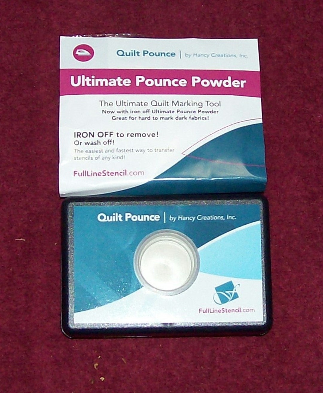 Iron off Pounce Marking Pad With 2 OZ White Chalk - Etsy