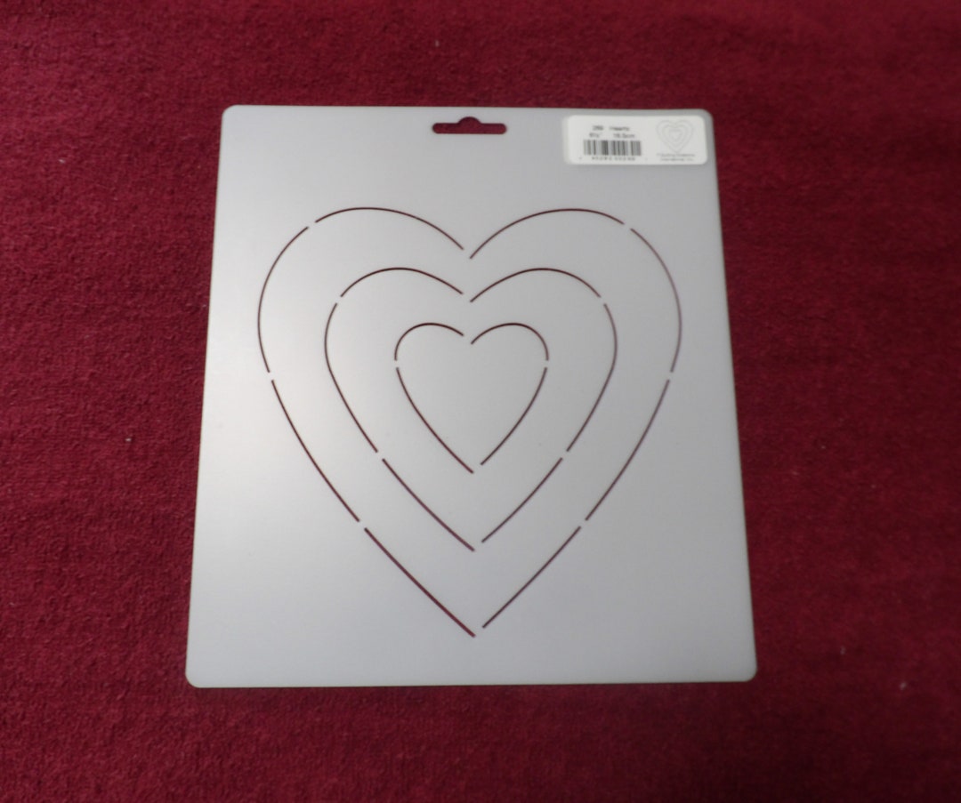 6.5 Nesting Hearts Block Quilt Stencil 269 - Etsy