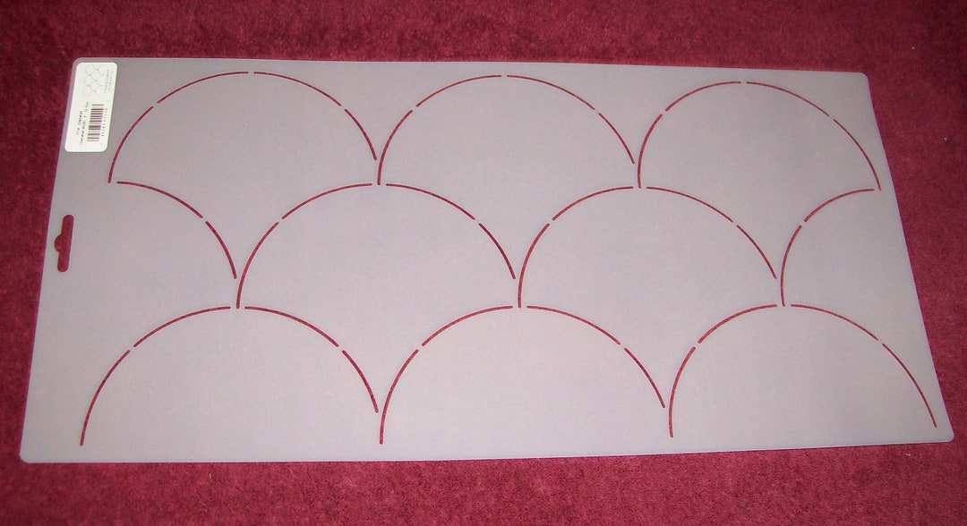 5 Clamshell Background Quilt Stencil 1114 - Etsy