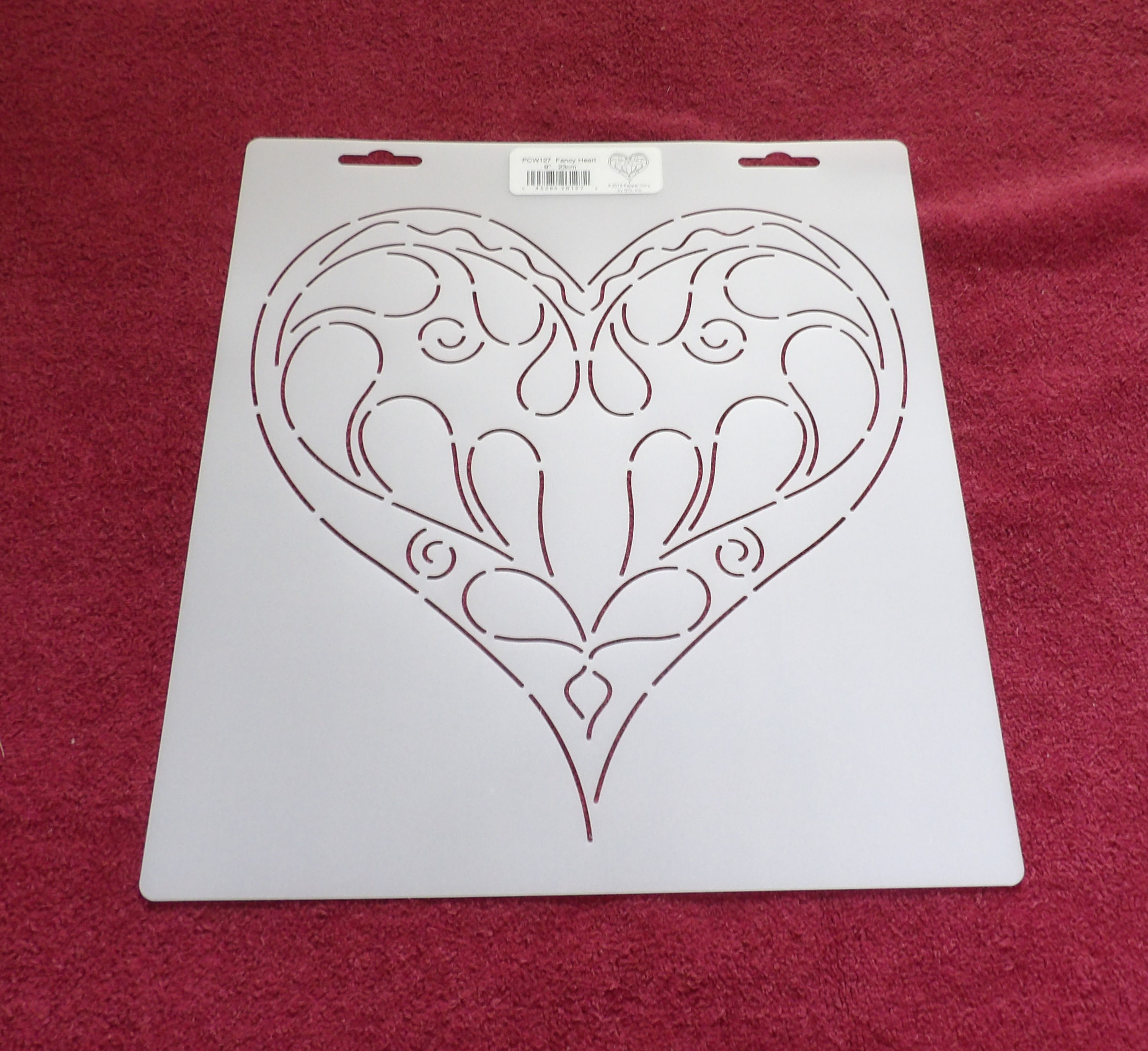 Fancy Heart Stencil