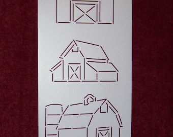 Barn Stencil | Etsy