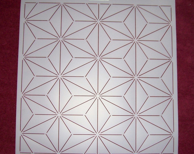 8 Asinoha Flax Leaf Stipple Quilt Stencil PCW302 - Etsy