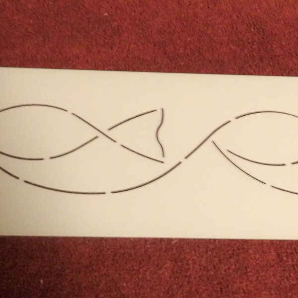 Fish Pattern Stencil - Etsy