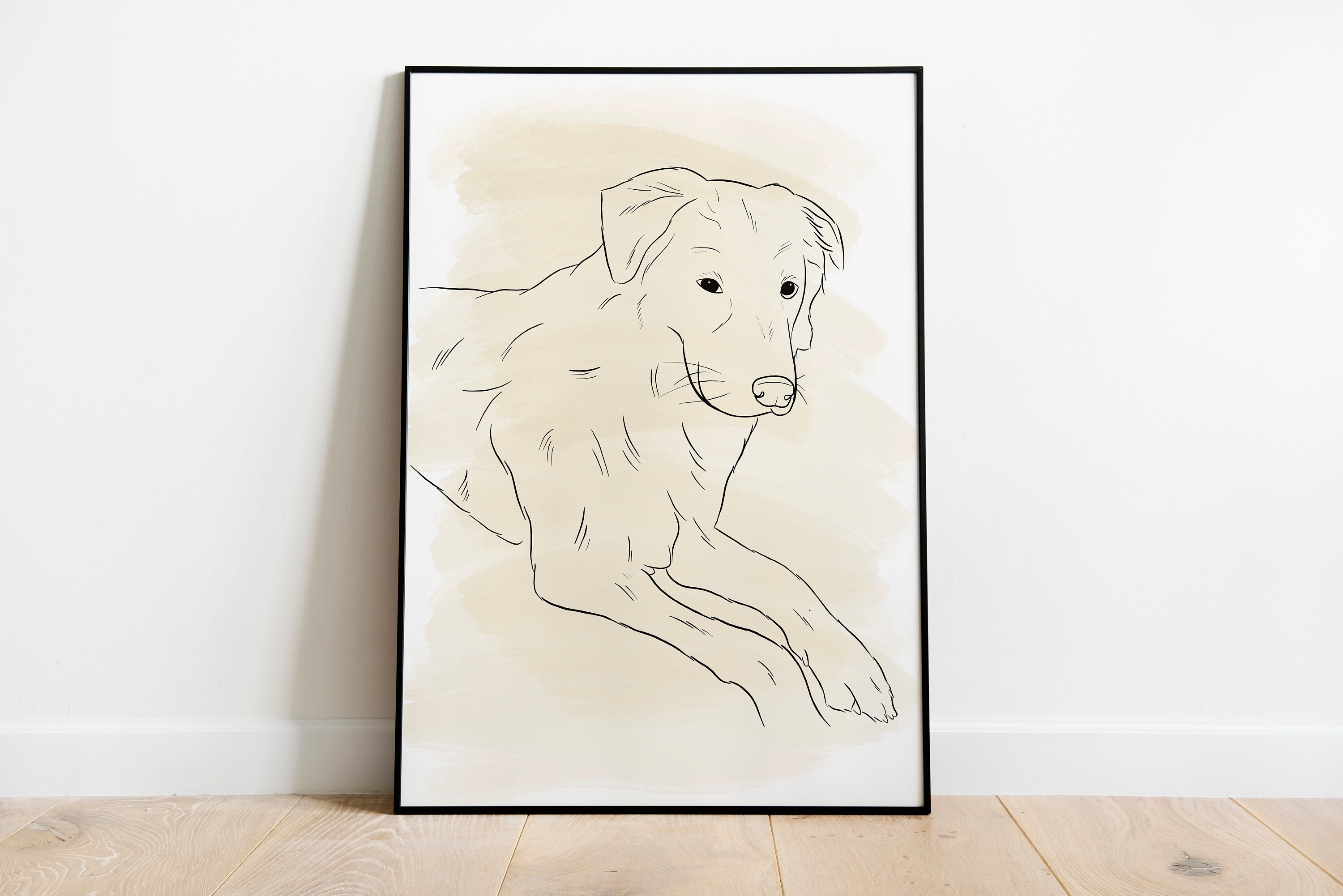 Custom Pet Line Art Pet Portrait Drawing Pet Sketch From - Etsy
