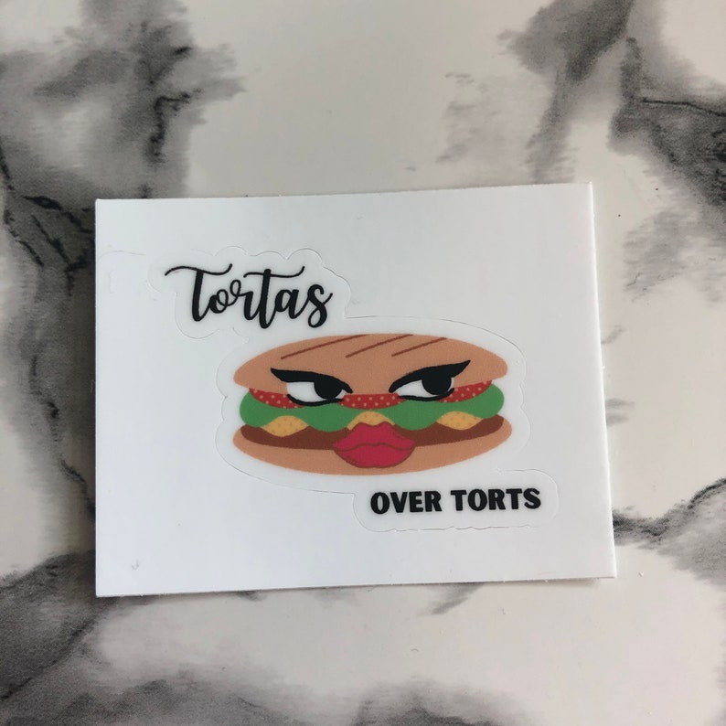 Tortas: Tortas Over Torts, Sticker - Etsy