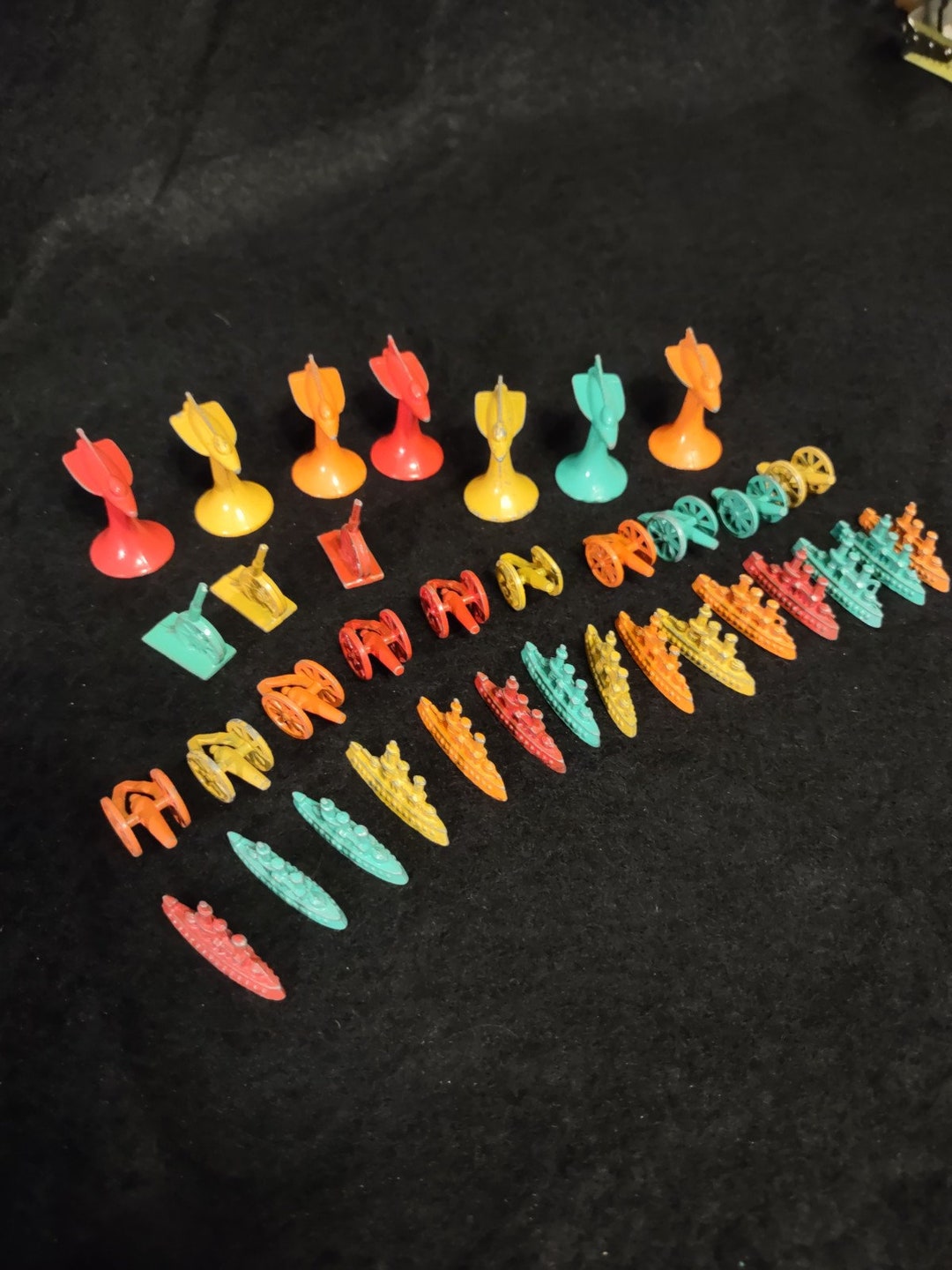 Vintage Metal Game Pieces - Conflict - War Miniatures - Jet Rockets ...