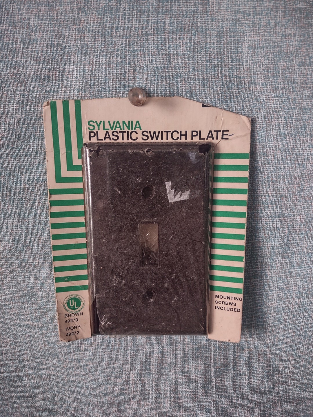 NOS 1960s Sylvania Brown Plastic Switch Plate - Vintage USA Made - Etsy