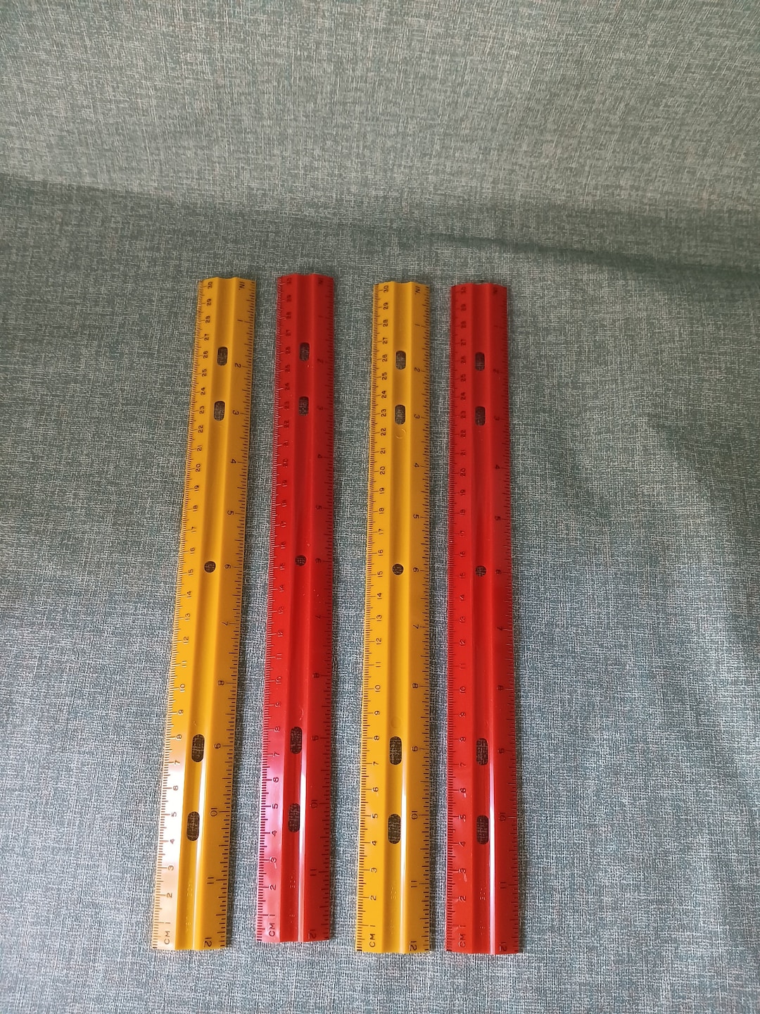 Sterling 515 Orange or Yellow Plastic Rulers Made in USA - Vintage ...