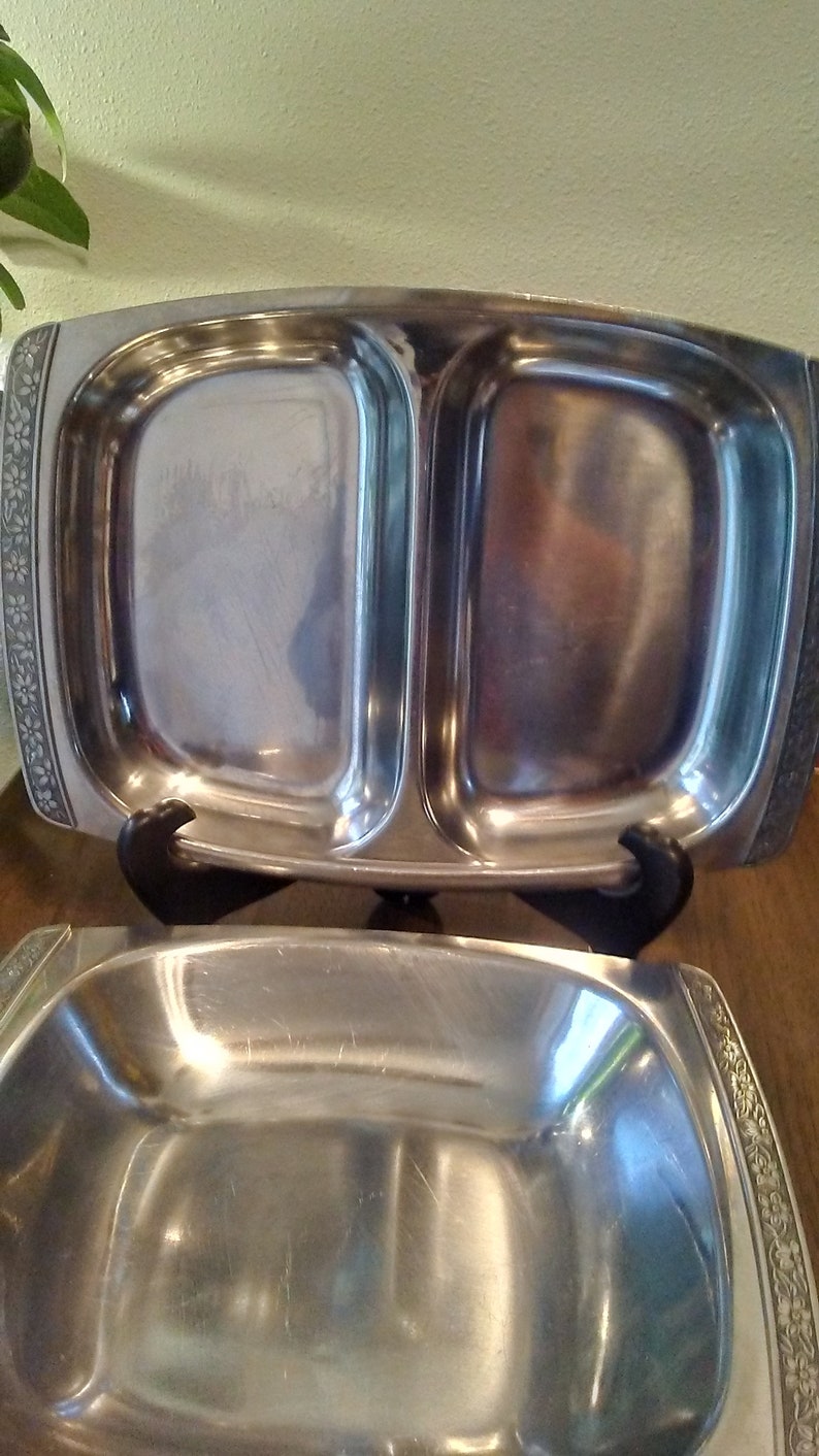 Set of 2 Mid Century Stainless Steel Japan Serving Dishes - Etsy