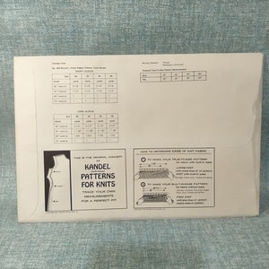 NOS 1974 Kandel Sewing Pattern for Knits Portland, Oregon - Vintage ...