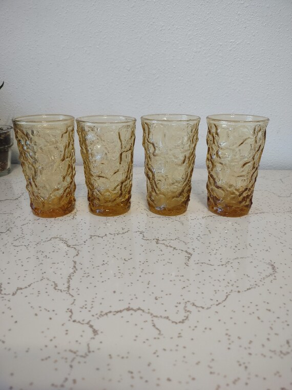 Mid Century Kitchen Vintage Juice Glass 1960s Set of 4 Anchor Hocking ...