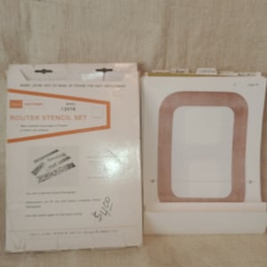 Sears Craftsman Router Stencil Set Model 9 2518 - Woodworking - Stencil ...