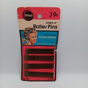 NOS 1960s Wil-hold Rubber Tip Roller Pins: Double Coated Plastic Finish ...