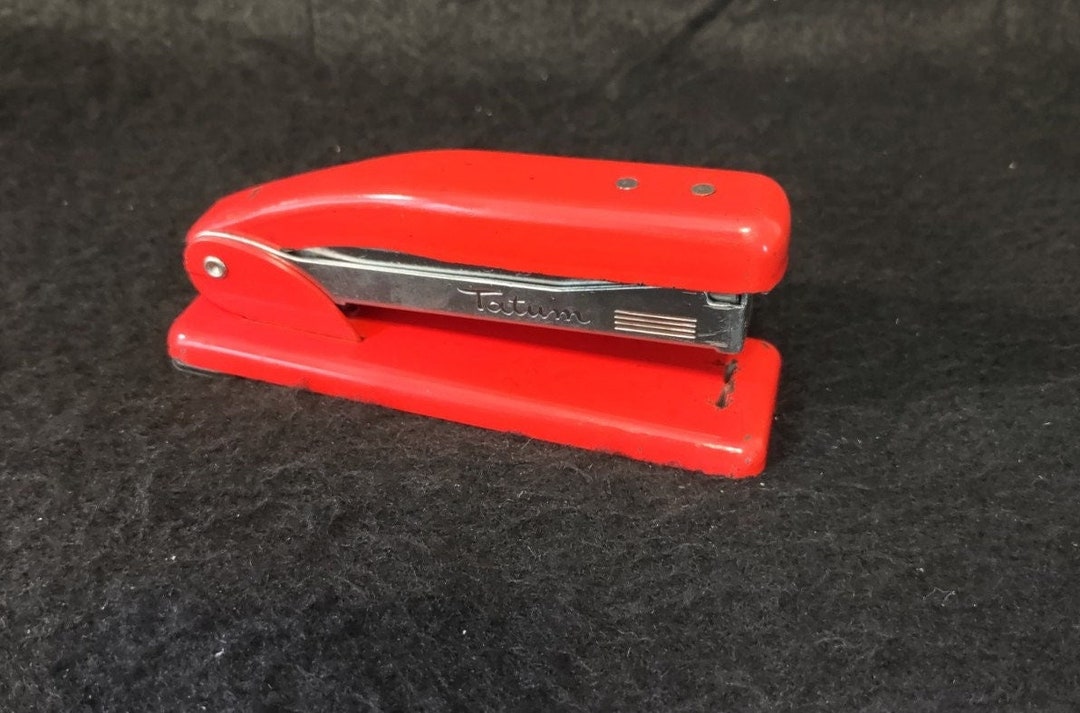 1950s Red Tatum Stapler Made by Wilson Jones Co Vintage Office Supplies ...