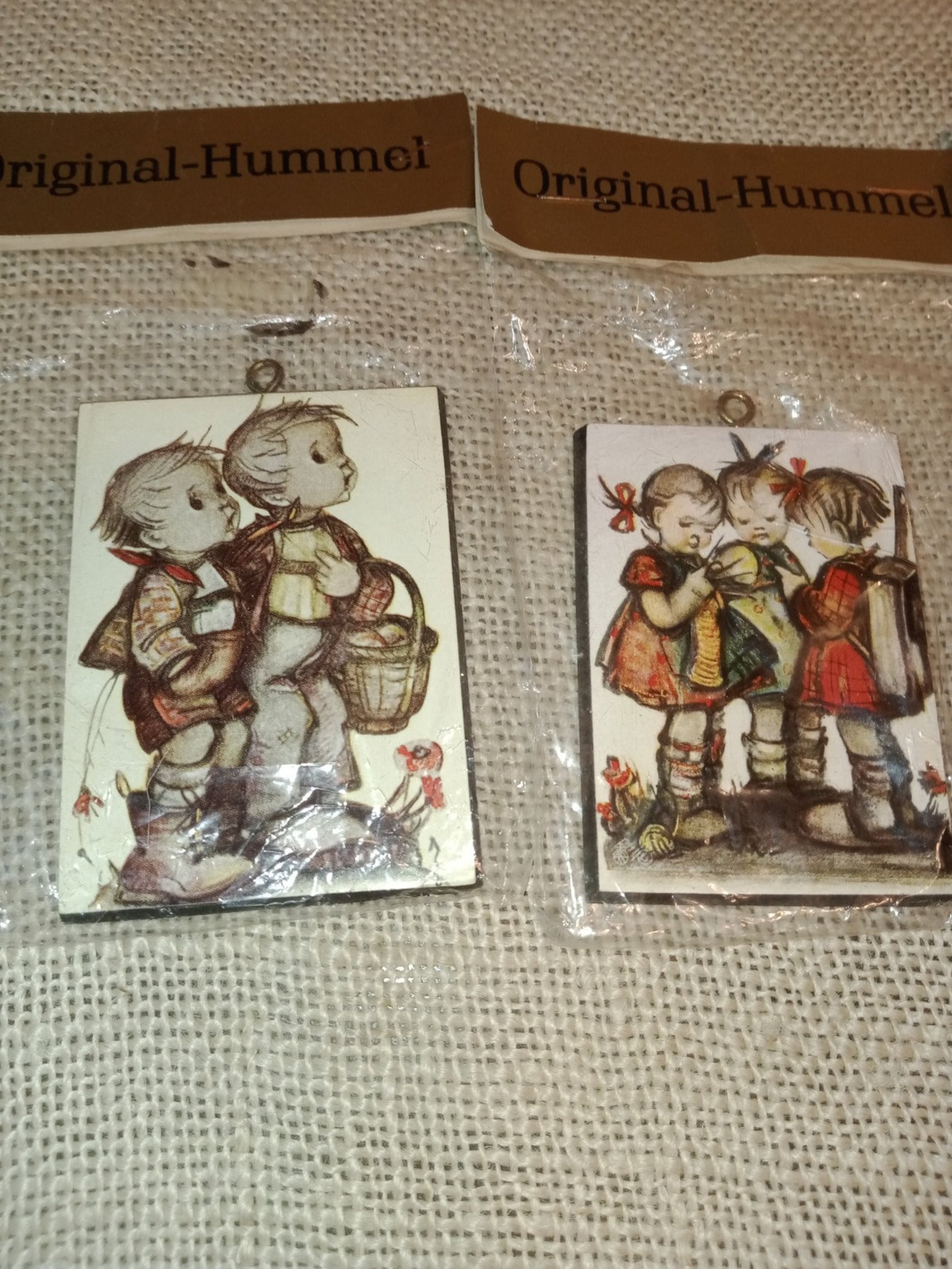 Set of 4 Original Hummel Small Wall Plaques or Christmas - Etsy