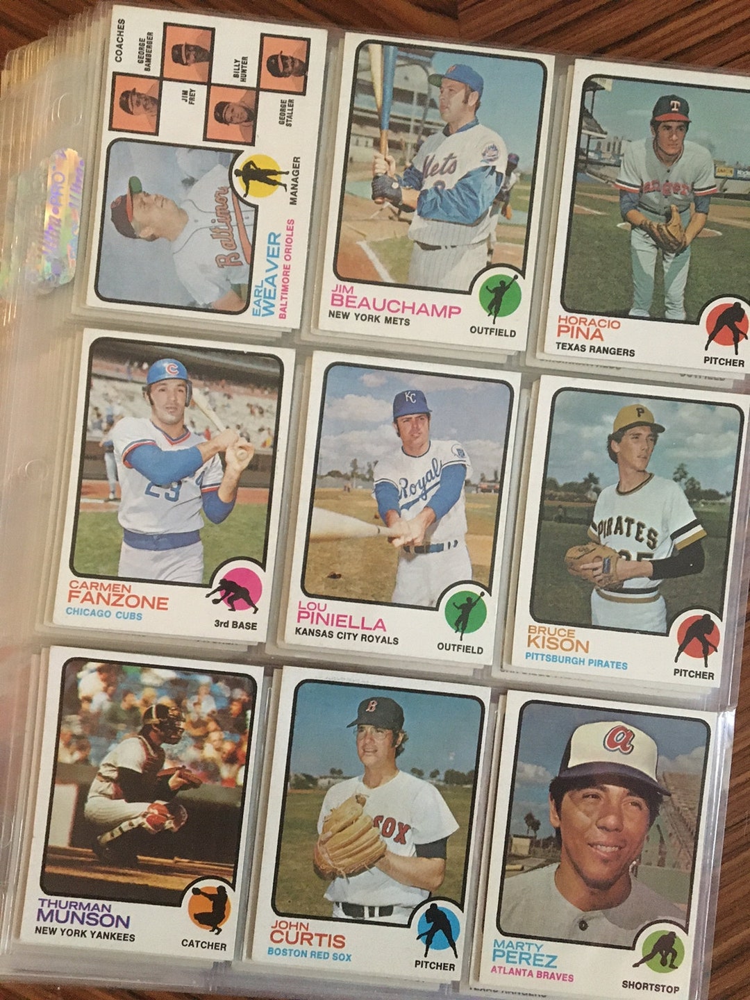 Vintage 1973 Topps Baseball Cards, Series 2. Lot Of 132 Cards. Good