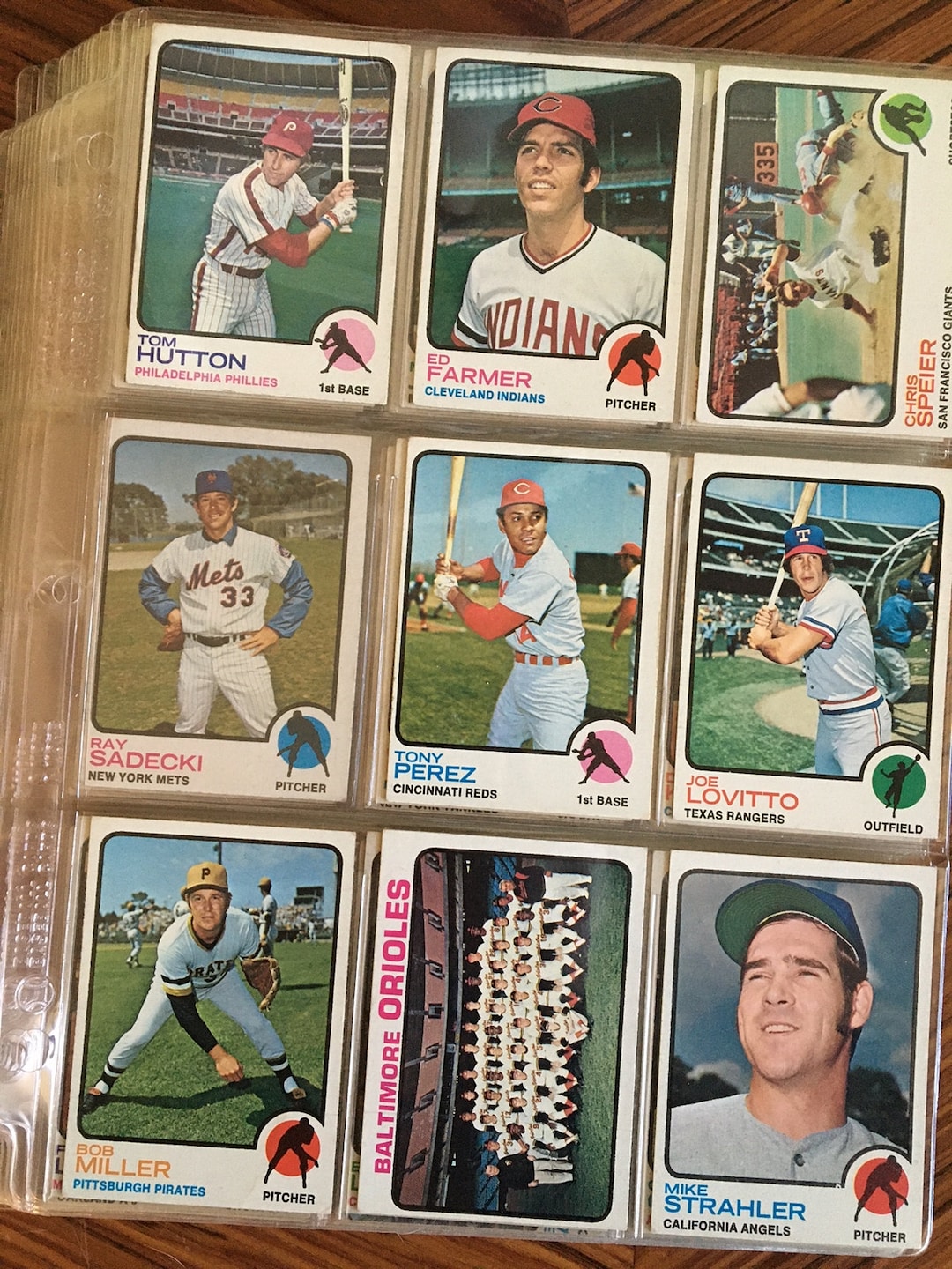 Vintage 1973 Topps Baseball Cards, Series 3. Lot Of 131 Cards. Vintage 