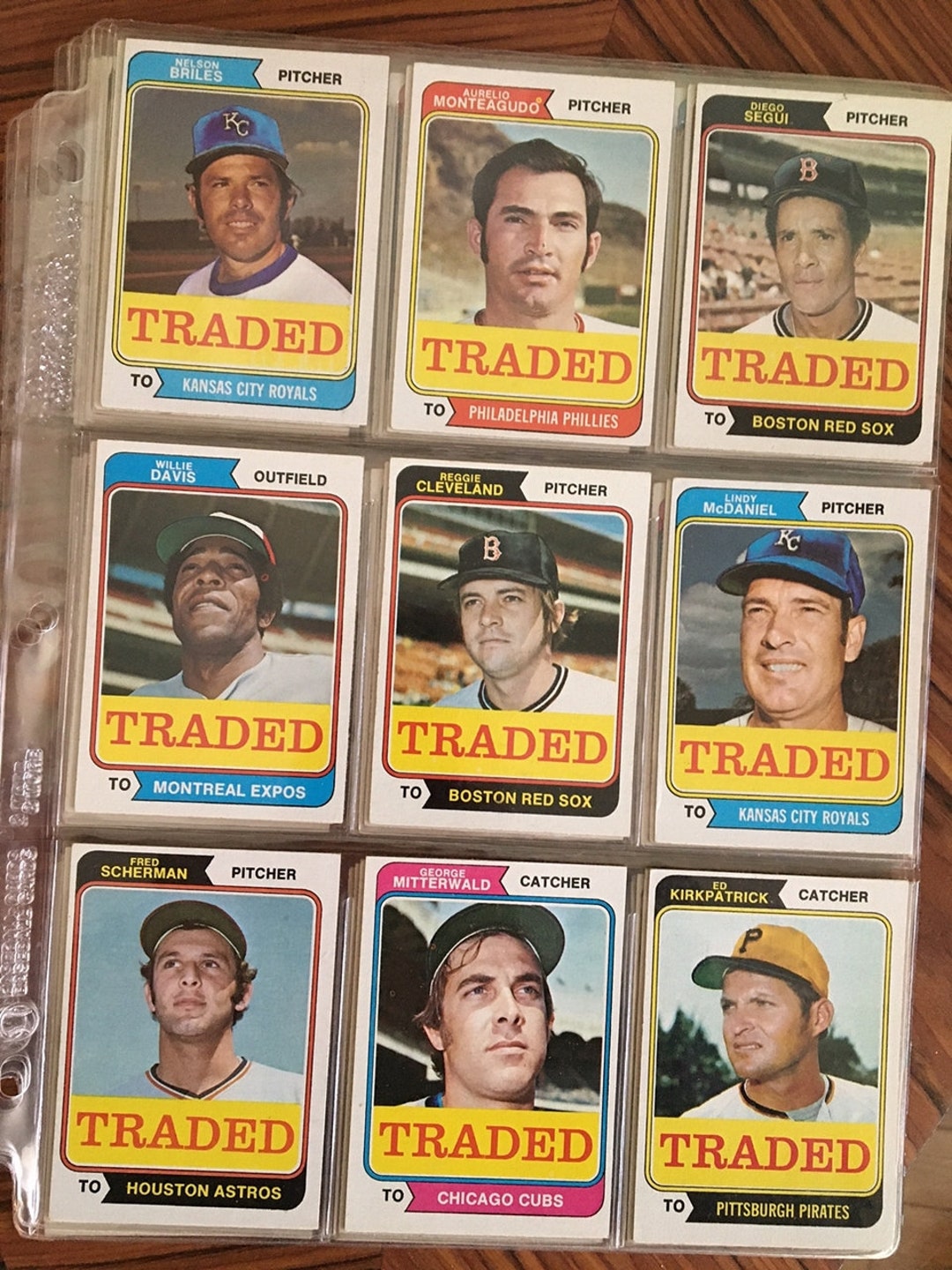 Vintage 1974 Topps Traded Baseball Cards Complete Set of 44 Cards ...