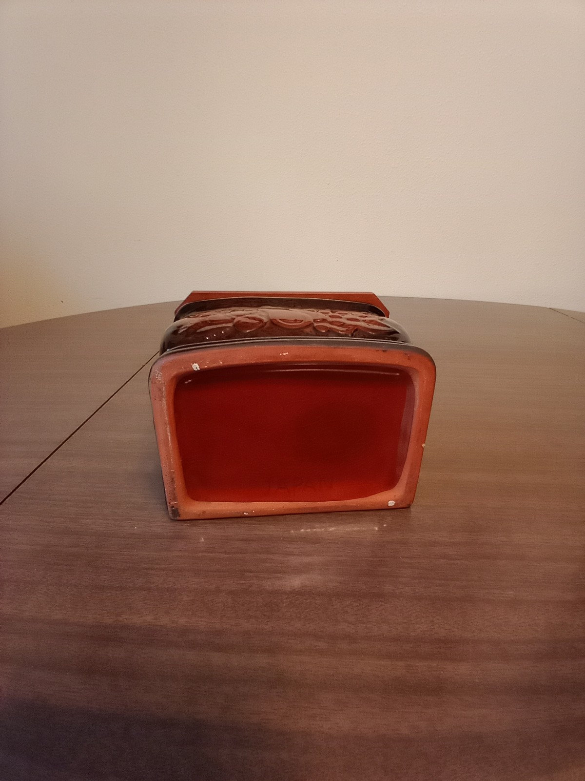 Japanese Redware Pantry Salt Box Pantry Box Brown Glazed - Etsy