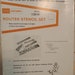 Sears Craftsman Router Stencil Set Model 9 2518 Woodworking Stencil Set ...