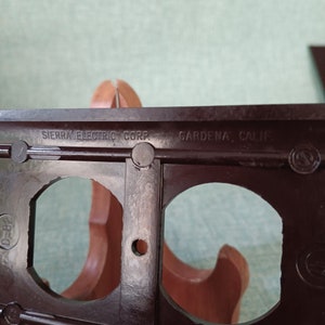 1940s Bakelite 2 Gang Duplex Wall Outlet Cover Vintage Electrical Home ...