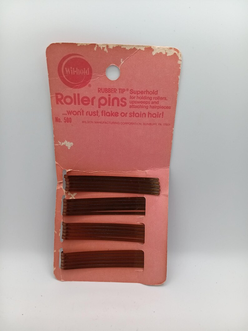 NOS 1960s Wil-hold Rubber Tip Roller Pins: Double Coated Plastic Finish ...