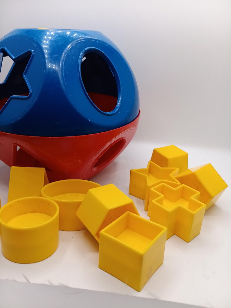 Vintage Tupperware Shape Sorter Ball Toy - Retro Toddler Learning - Etsy