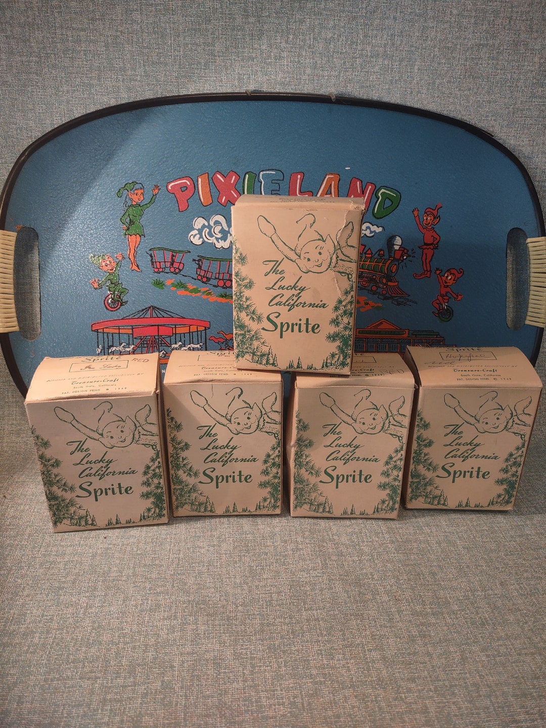 Treasure Craft Lucky California Sprite Red Pixie BOX ONLY - Vintage ...