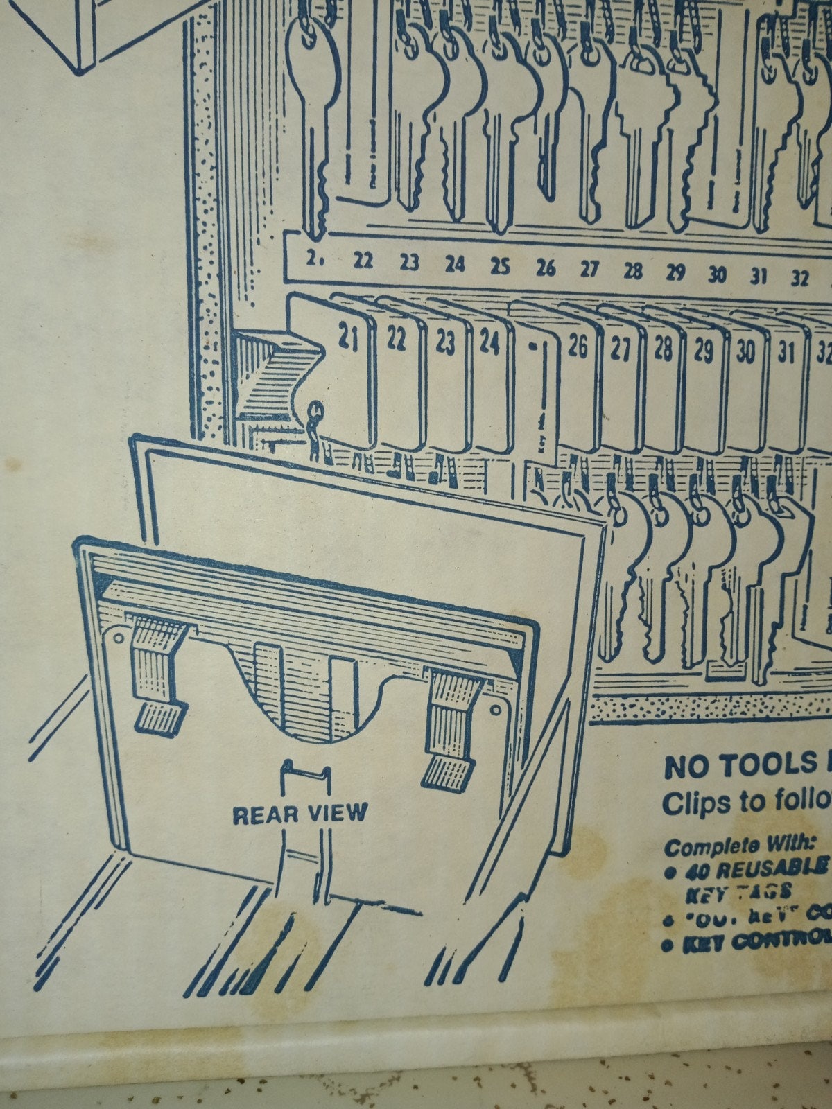 File-a-key the File Drawer - Key Rack - Vintage Office - Key Tags ...