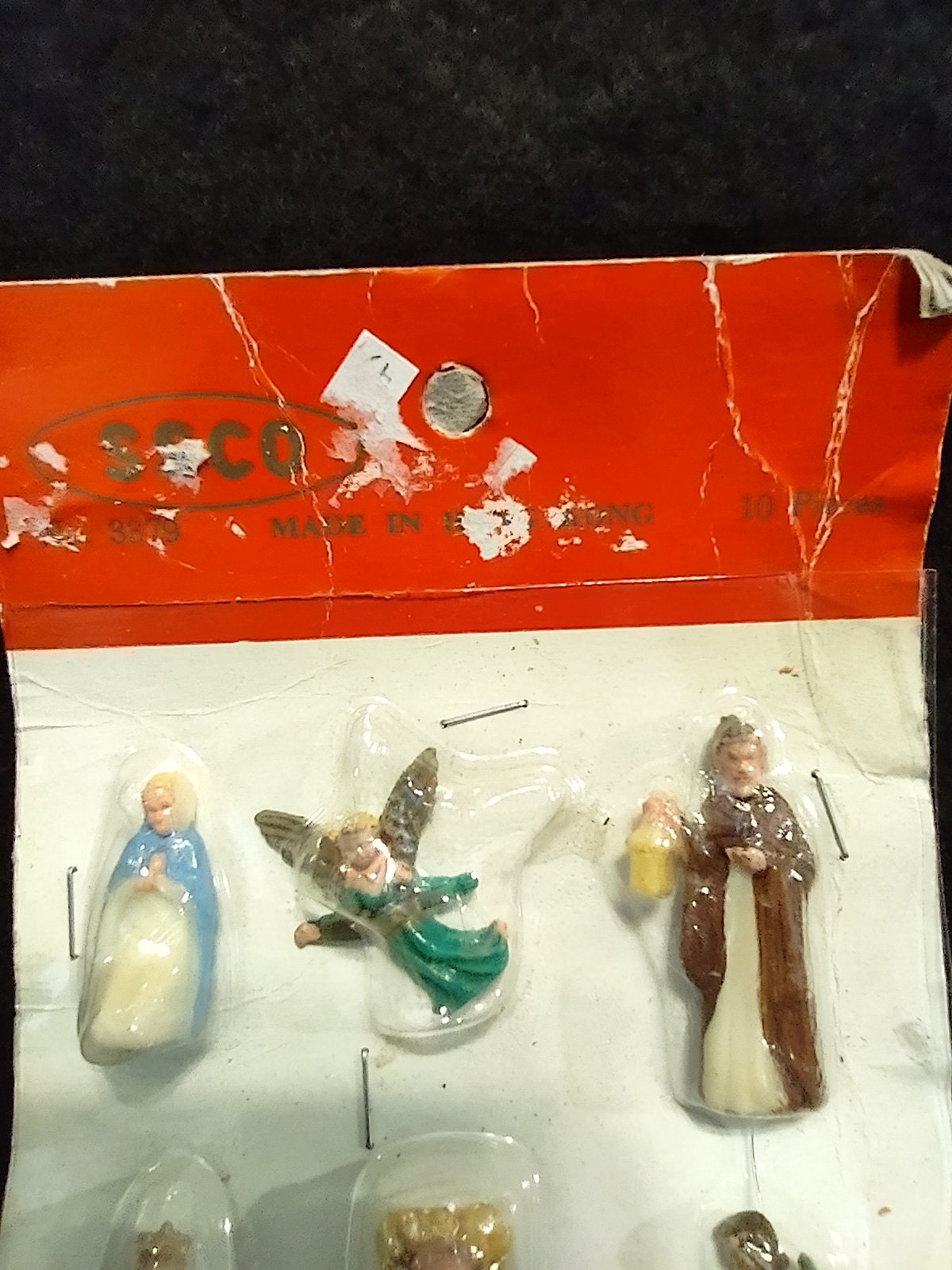 NOS 1950s Miniature Manger Set Vintage Ornaments Panorama - Etsy