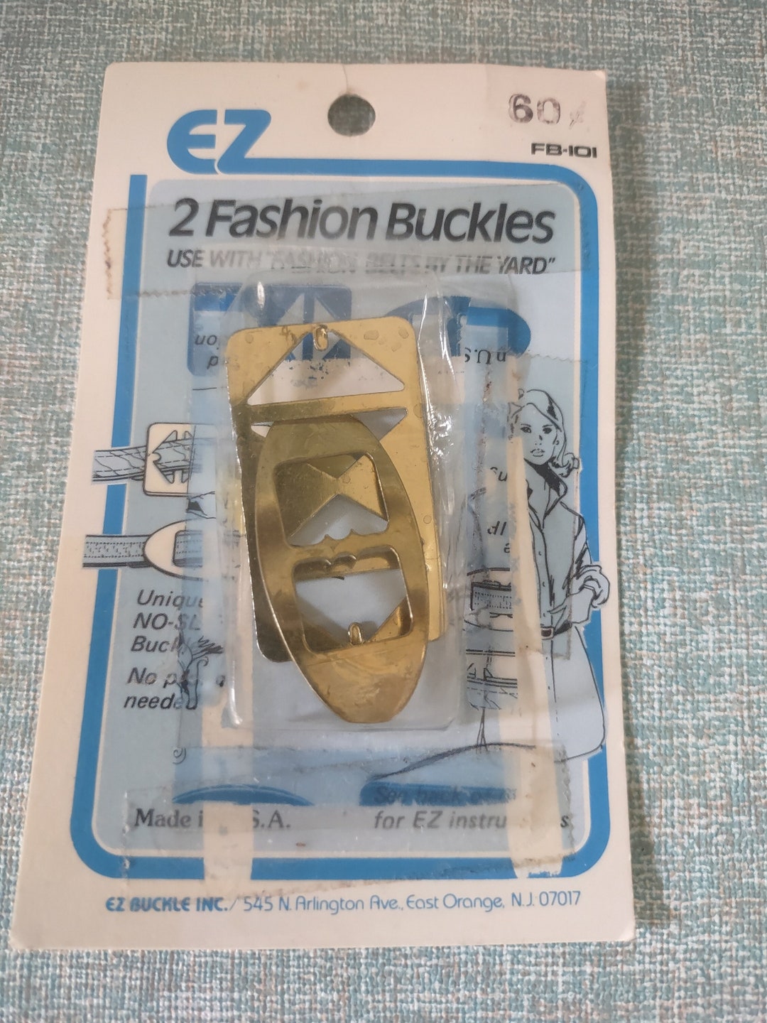 1960s NOS EZ Fashion Buckles - Make Your Own Belt - Vintage Notions ...