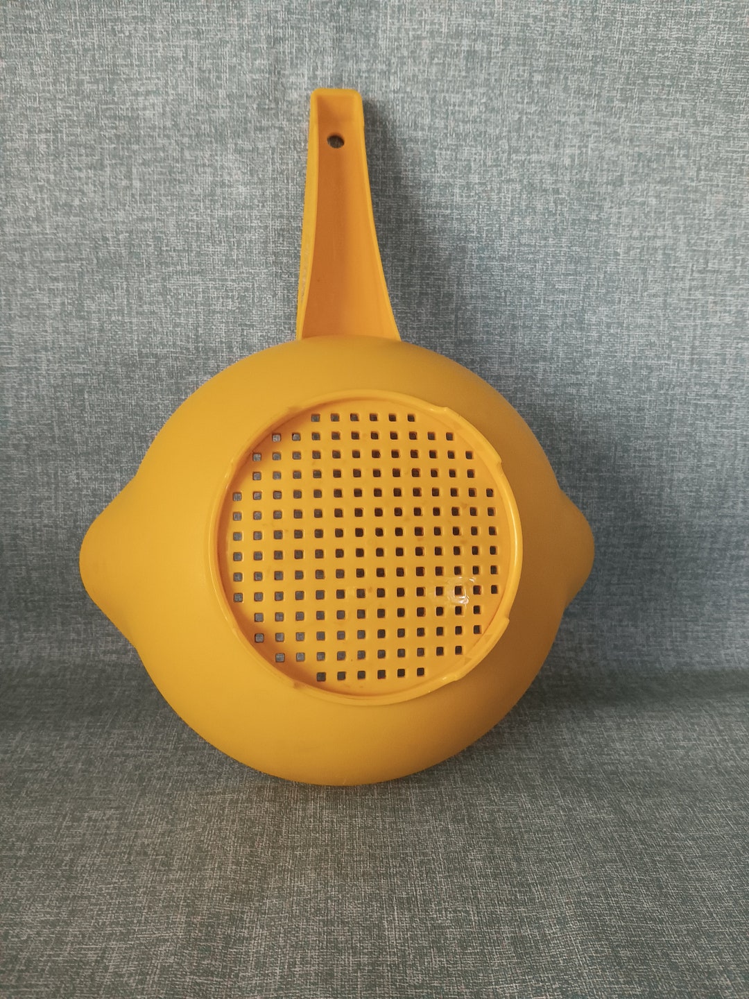 Yellow Vintage Tupperware Kitchen Strainer - Small Yellow Colander ...