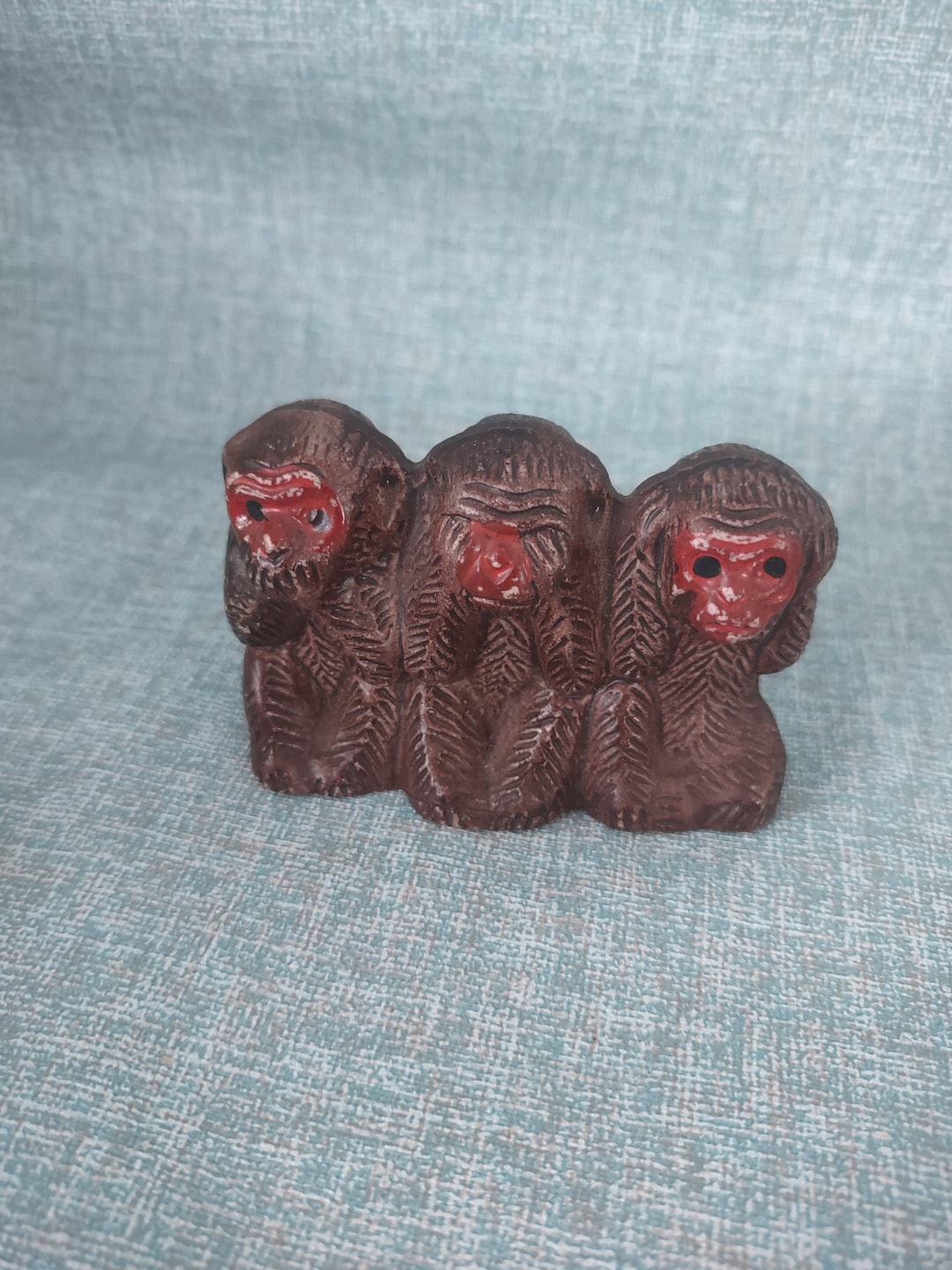 1950s Three Wise Monkey's Vintage Monkey Figurine Mid Century Modern ...
