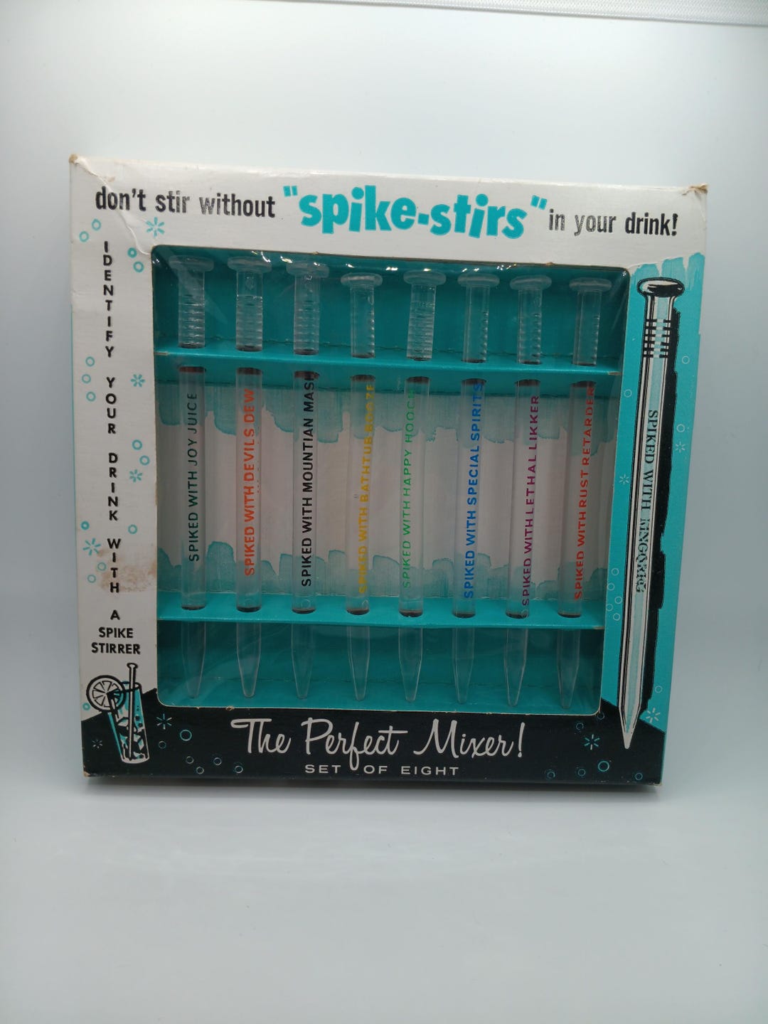 Vintage 1960s Spike Stirrers: Cocktail Swizzle Sticks, Set of 8 - Etsy