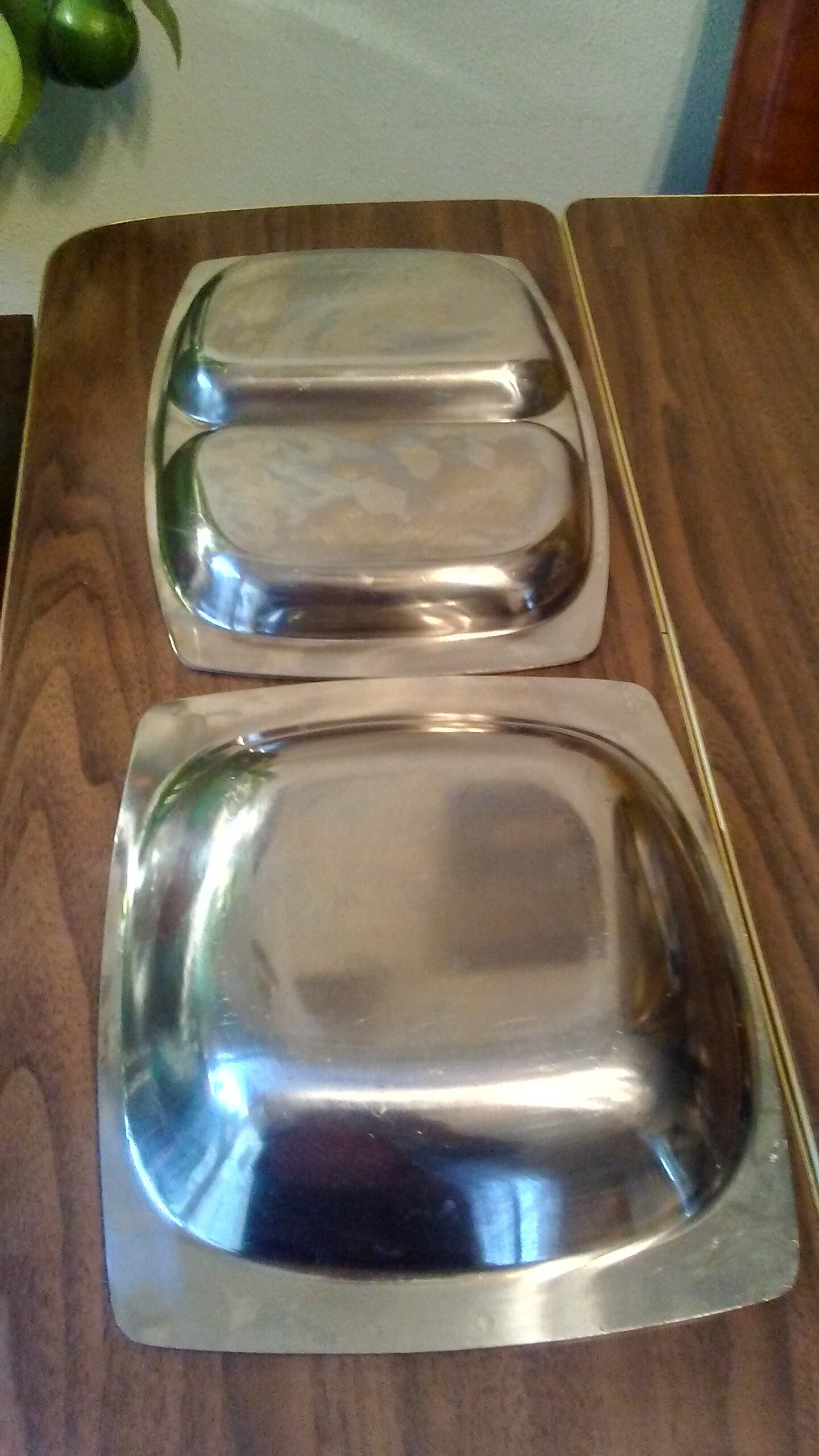 Set of 2 Mid Century Stainless Steel Japan Serving Dishes - Etsy