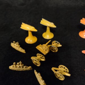 Vintage Metal Game Pieces Conflict War Miniatures Jet Rockets, Ships ...