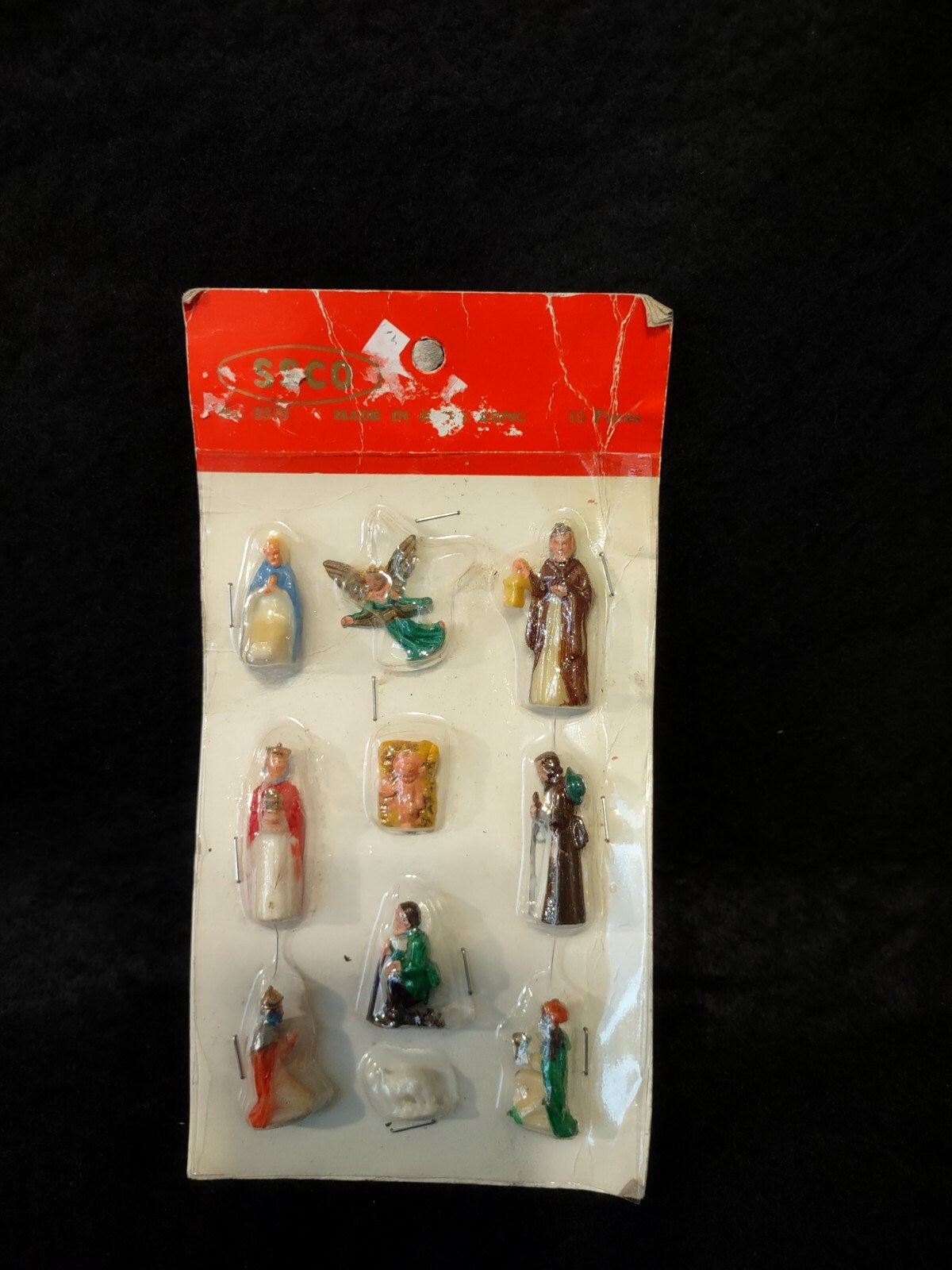 NOS 1950s Miniature Manger Set Vintage Ornaments Panorama - Etsy