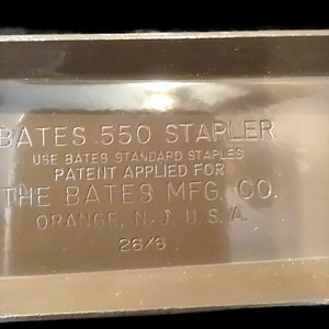 1970s Bates 550 Stapler - Vintage Office Products - Retro - Vintage ...