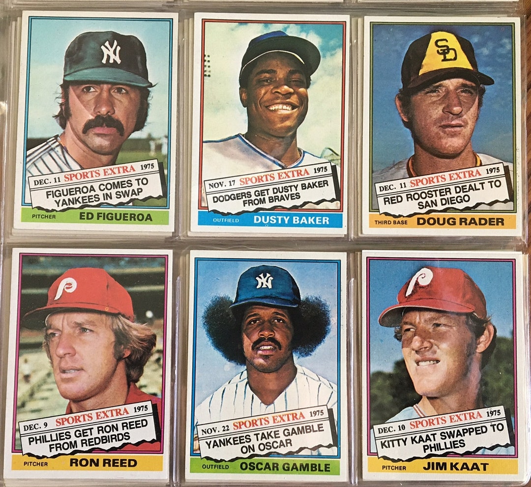 Vintage 1976 Topps Traded Baseball Cards. Complete Set of 44 Cards ...