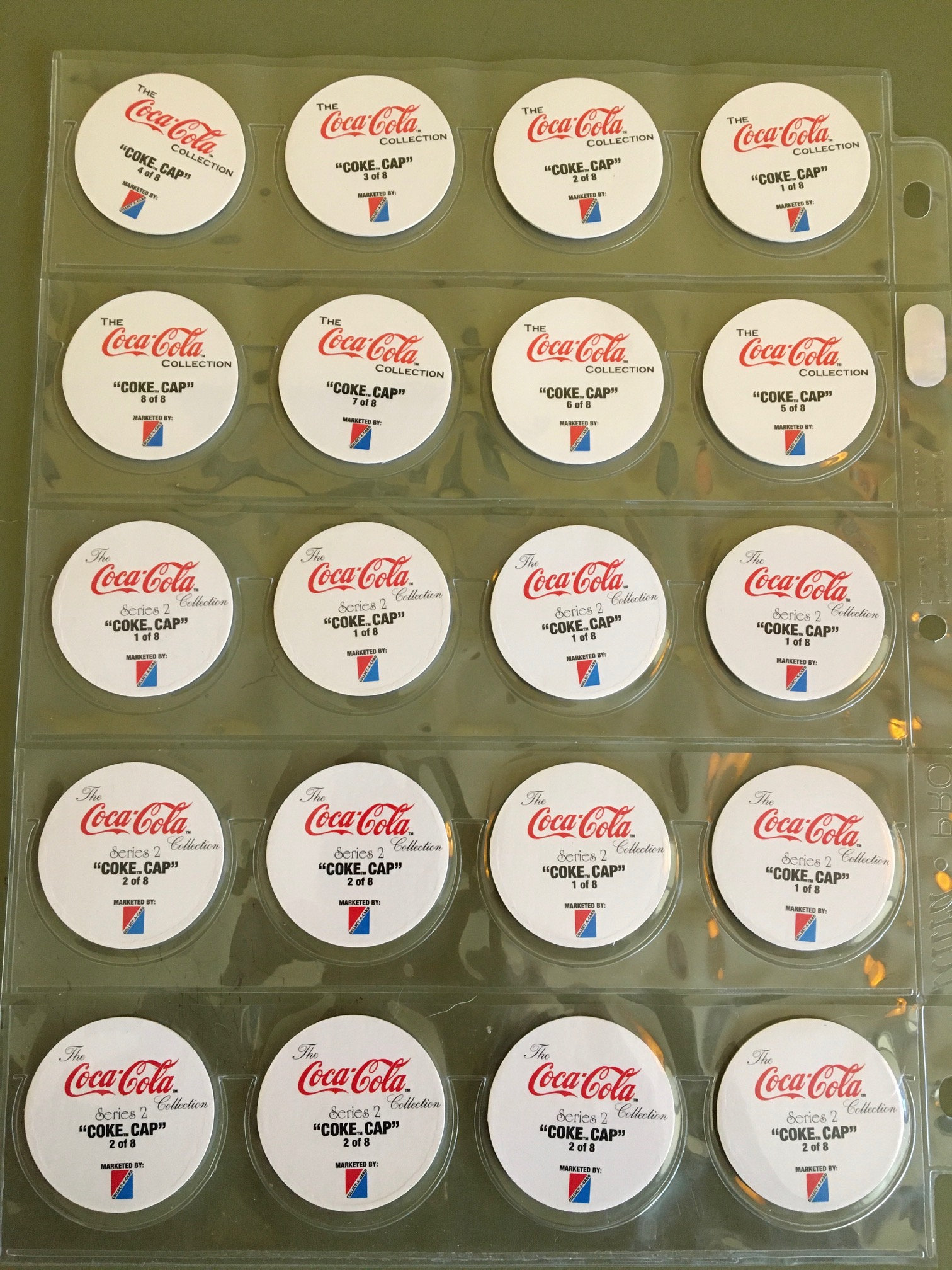 Coca-cola Collect-a-card “coke Cap” Collection - Etsy