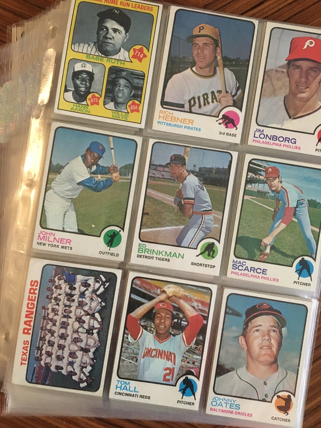 Vintage 1973 Topps Baseball Cards, Series 1. Lot Of 131 Cards. Poor