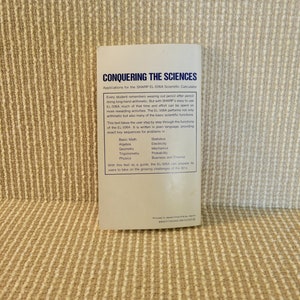 1986 SHARP EL-506A Conquering the Sciences - Applications for Sharp ...